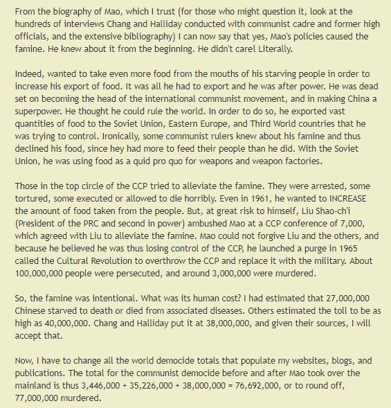 The 20th century’s Bloodiest “Megamurderers” according to Prof. R.J ...